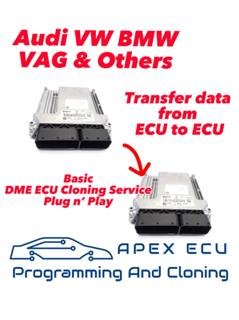 Basic VAG ECU DME ECM Cloning - Audi, VW, BMW, Others — Apex ECU Programming and Cloning